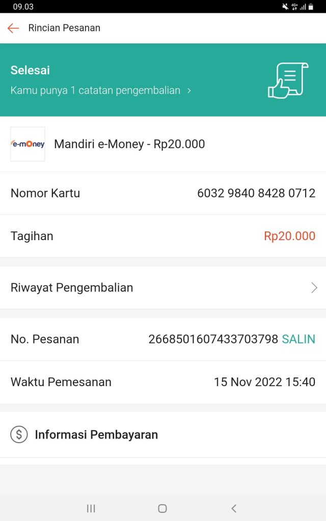 Isi Emoney Lewat Shopee Tidak Masuk, Shopee Bilang Sudah Masuk Padahal Saya Ada Buktinya