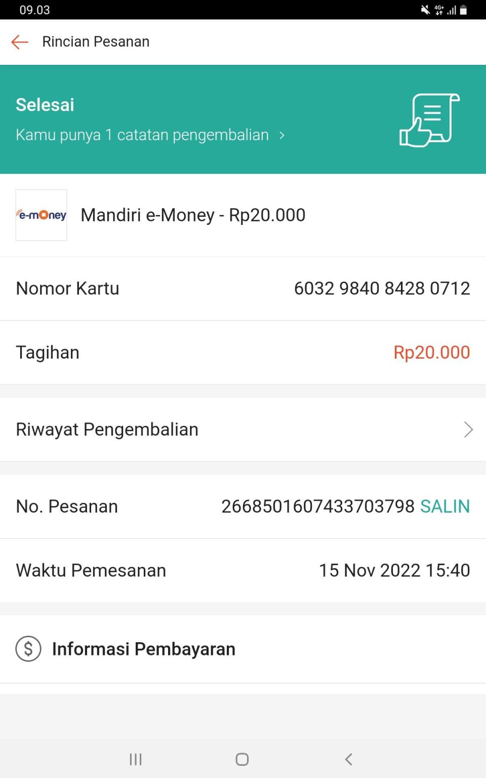 Isi Emoney Lewat Shopee Tidak Masuk, Shopee Bilang Sudah Masuk Padahal Saya Ada Buktinya