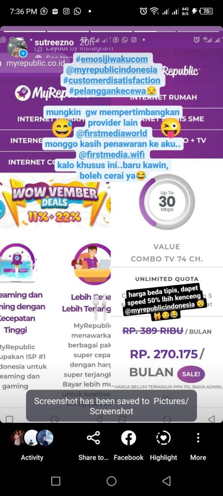 Promo Penjualan MyRepublic Mengecewakan Konsumen