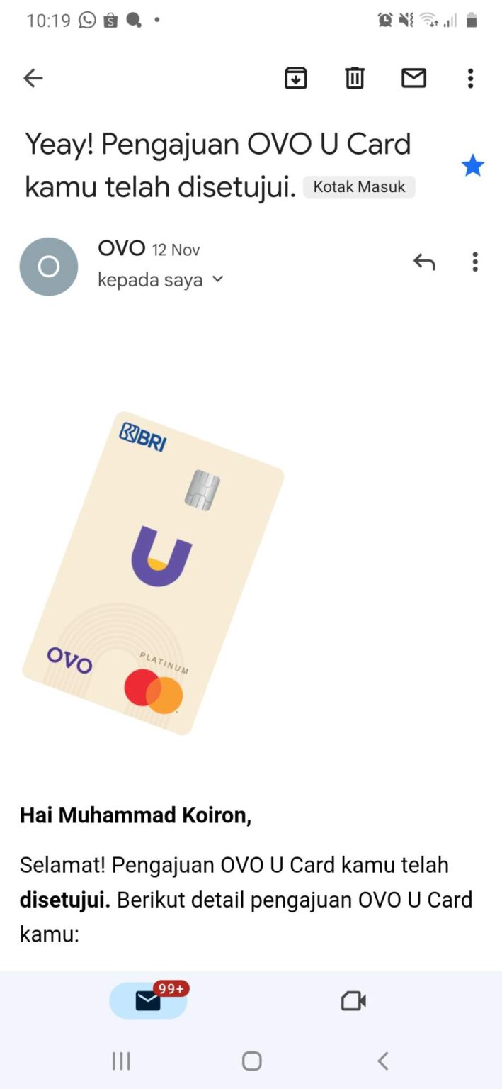 Kartu Kredit OVO U Card Tak Kunjung Datang