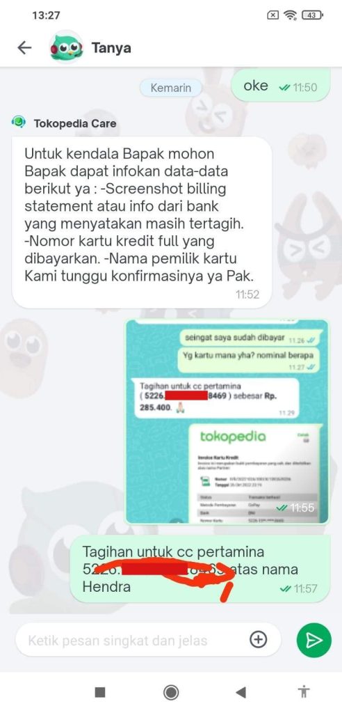 Kecewa dengan Pelayanan Tokopedia Care yang Sangat Lambat