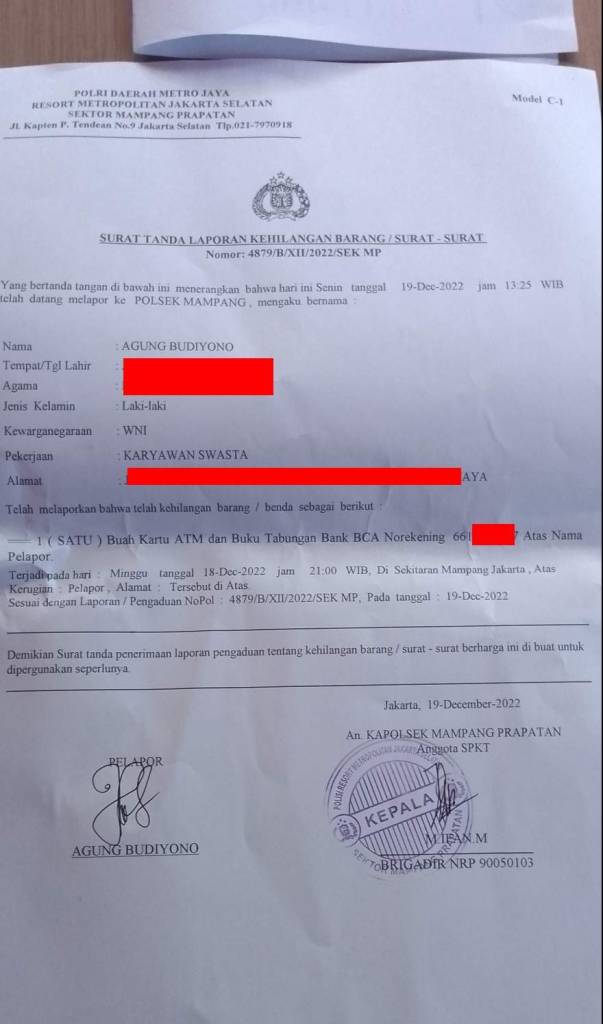 Kecewa Pelayanan CS BCA KCP Sejati Mulia saat Mengurus Buku Tabungan ...