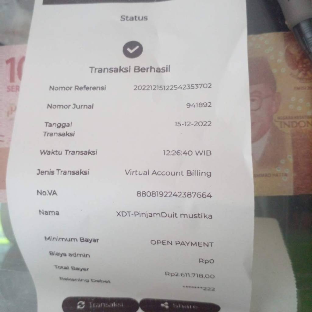 Saya Sudah Melakukan Pelunasan Aplikasi Pinjam Duit tetapi Status Masih ...
