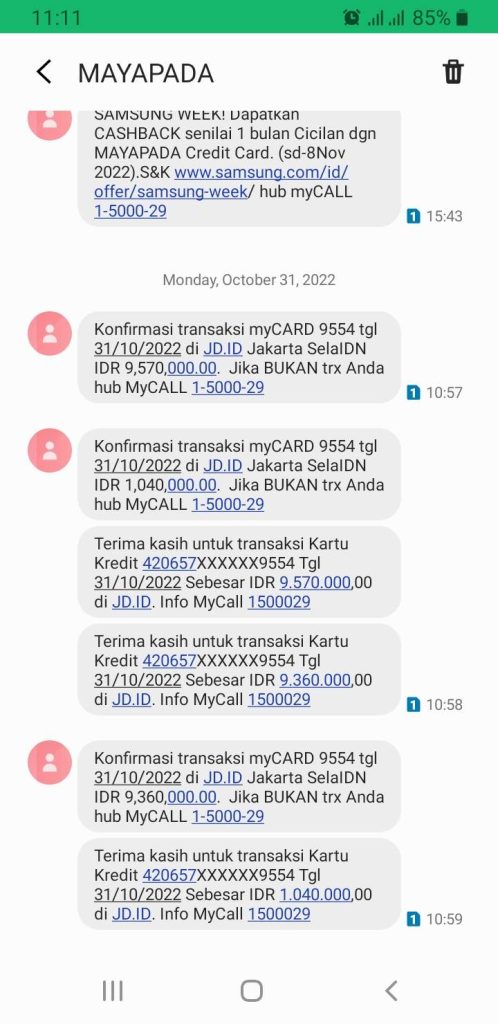 Penipuan dengan Modus Telepon untuk Kenaikan Limit Kartu Kredit