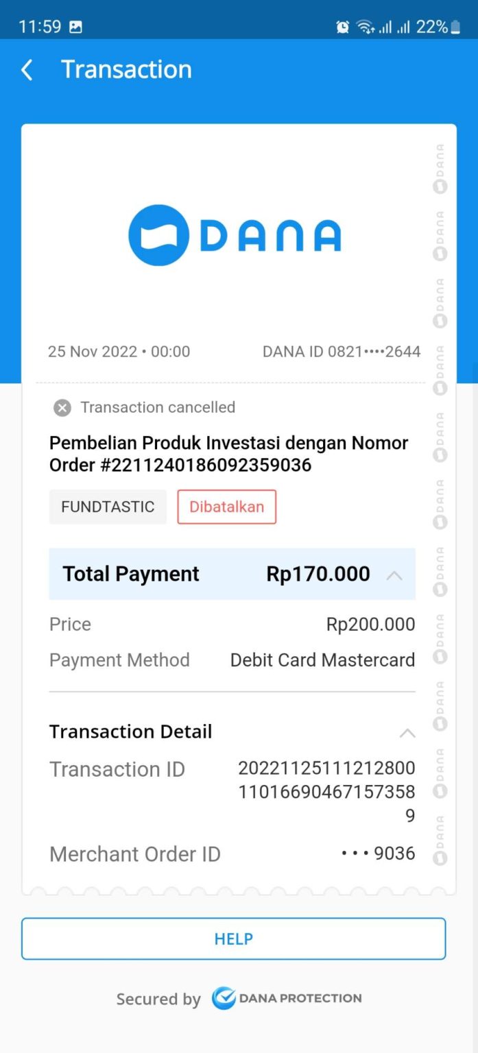 Masalah Transaksi Pembelian Reksadana di FUNDtastic dengan Kartu Debit ...