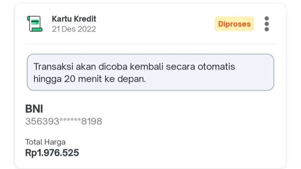 Penagihan Kartu Kredit BNI Tunggakan 44 Hari Kalender