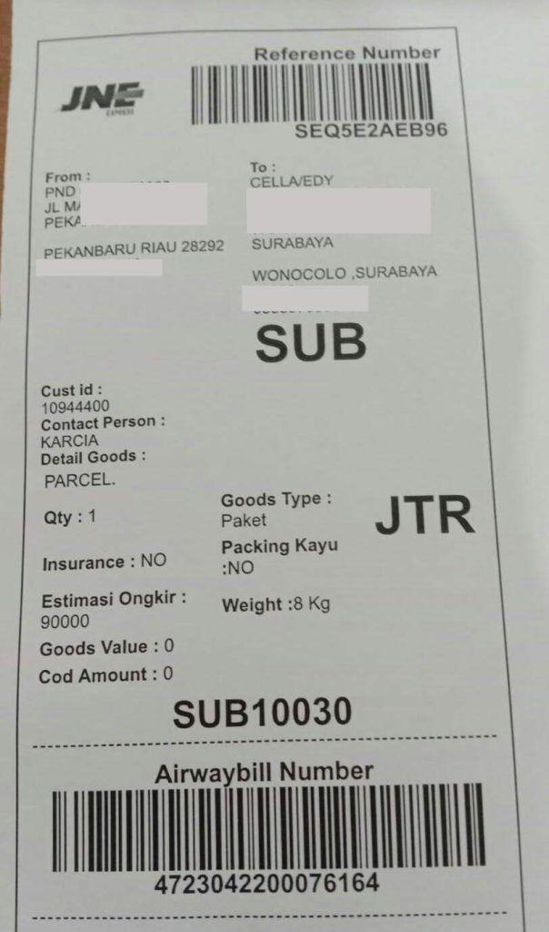 JNE, Mohon Bantuan untuk Mencari Keberadaan Paket Saya