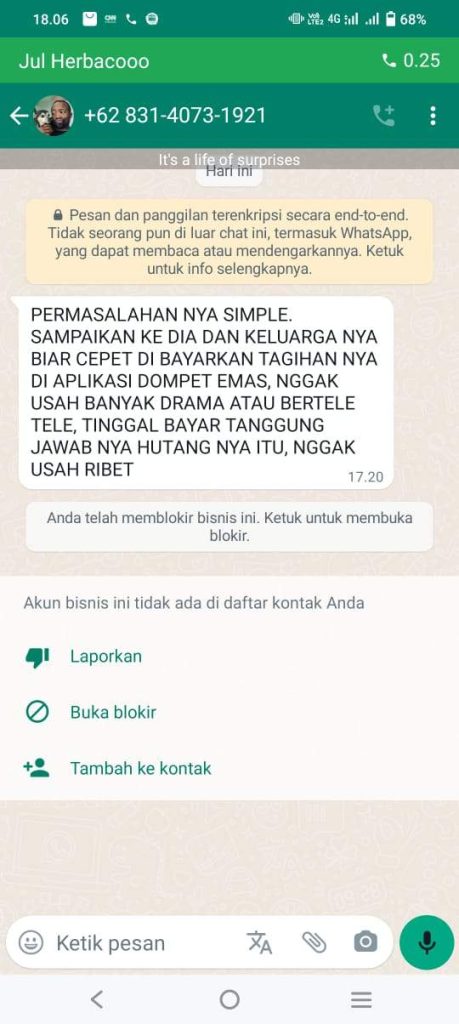 Kecewa dengan Teror Penagihan Pinjol Dompet Emas Padahal Belum Telat ...