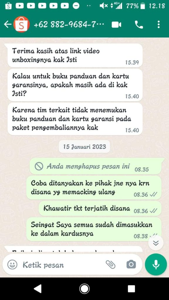 Pelayanan Shopee dan Remington Official Indonesia Sangat Mengecewakan