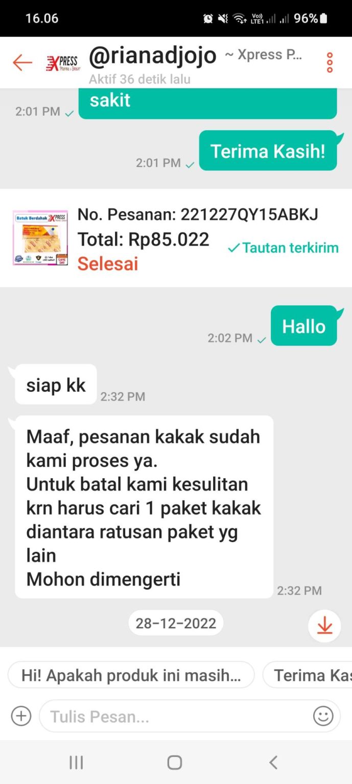 Masalah Pembatalan Pesanan di Shopee
