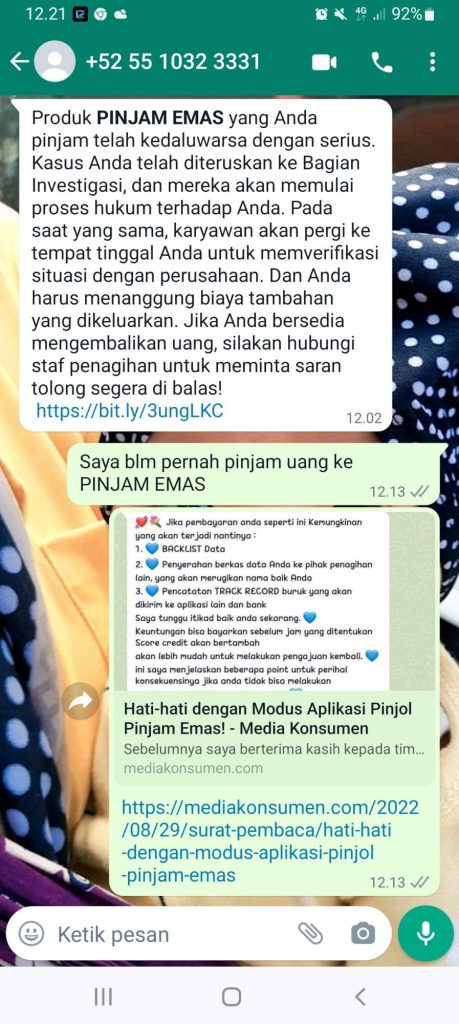 Modus Pinjol Pinjam Emas