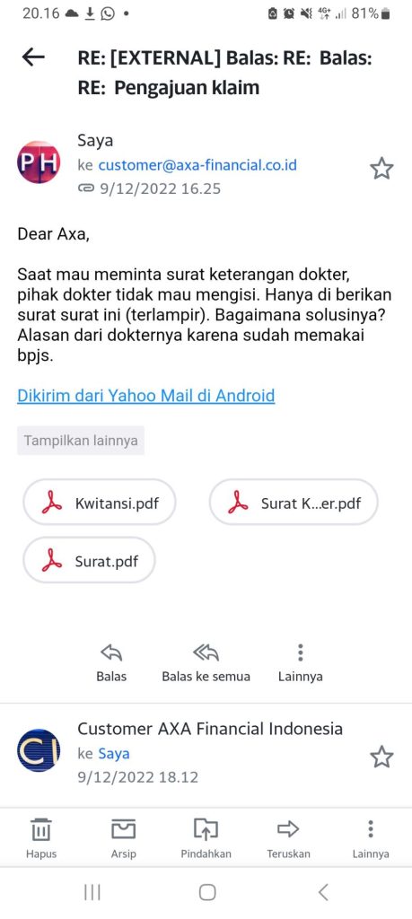 Klaim AXA Financial Indonesia Menyulitkan Nasabah