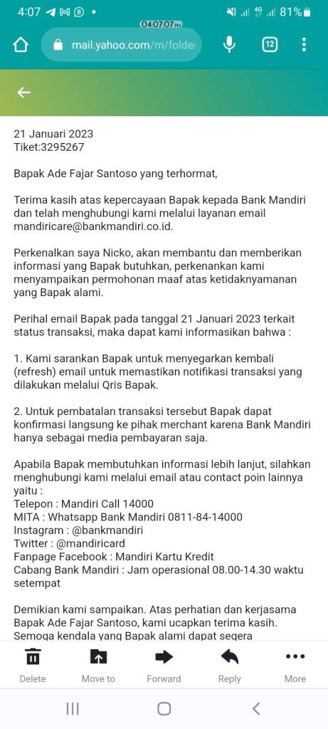 "Bug" QRIS Aplikasi Livin' by Mandiri ke Merchant PermataBank