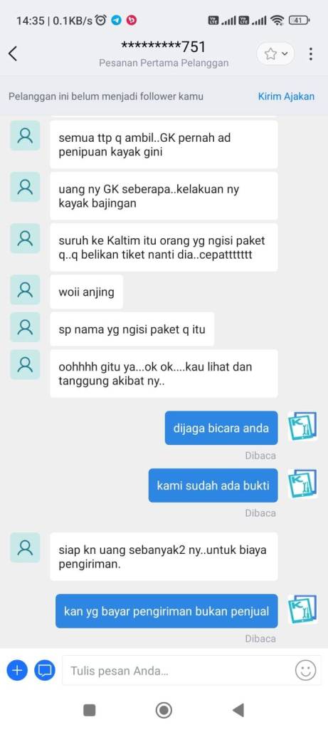 Upaya Penipuan dan Ancaman oleh Pembeli di Lazada dengan Paket COD