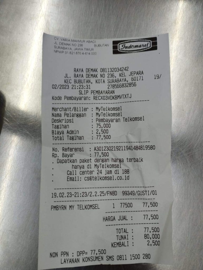 Kemanakah Larinya Uang Saya? Telkomsel atau Indomaret?