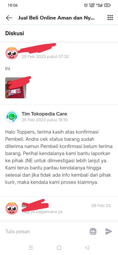 Pusat Resolusi Tokopedia yang Tidak Memberikan Solusi