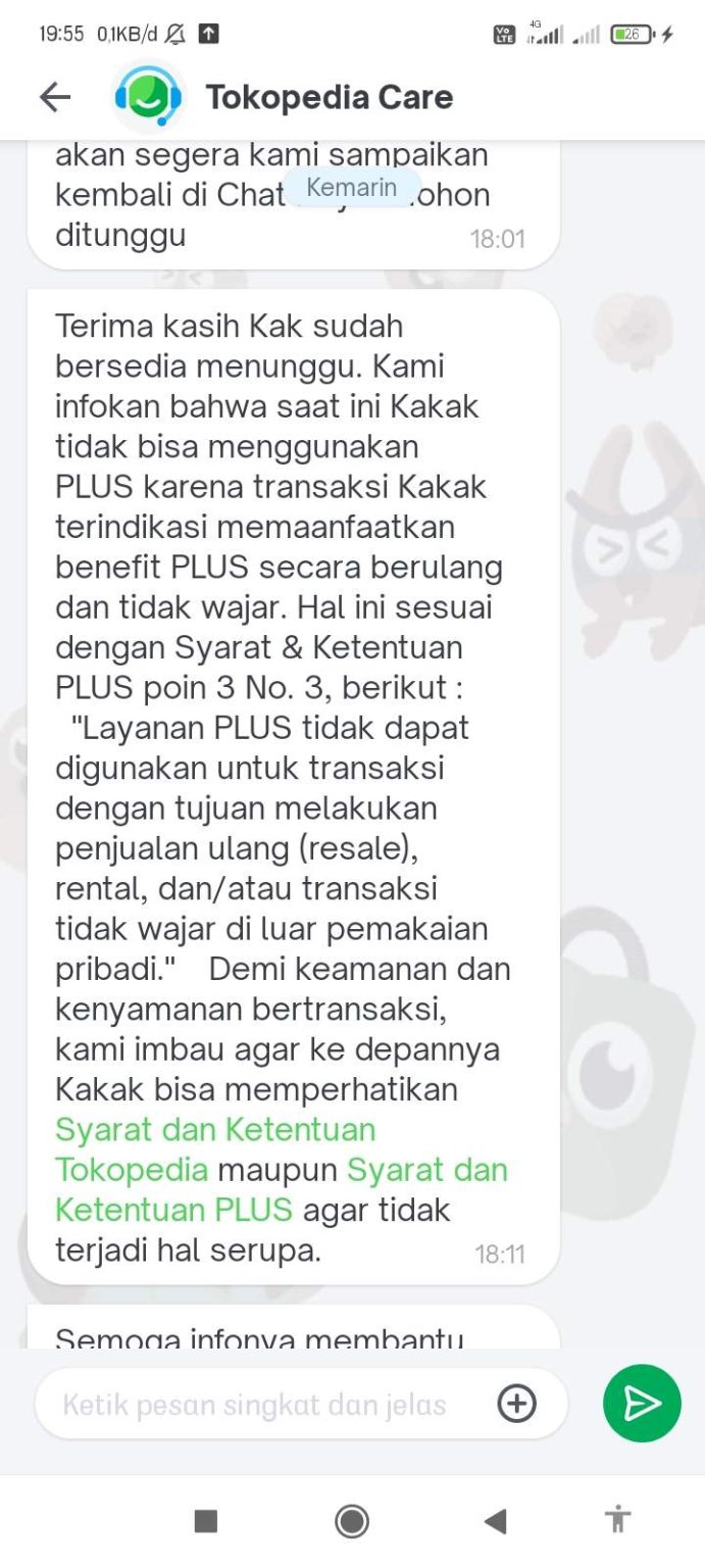 Langganan PLUS Tokopedia Dihentikan Secara Tiba-tiba