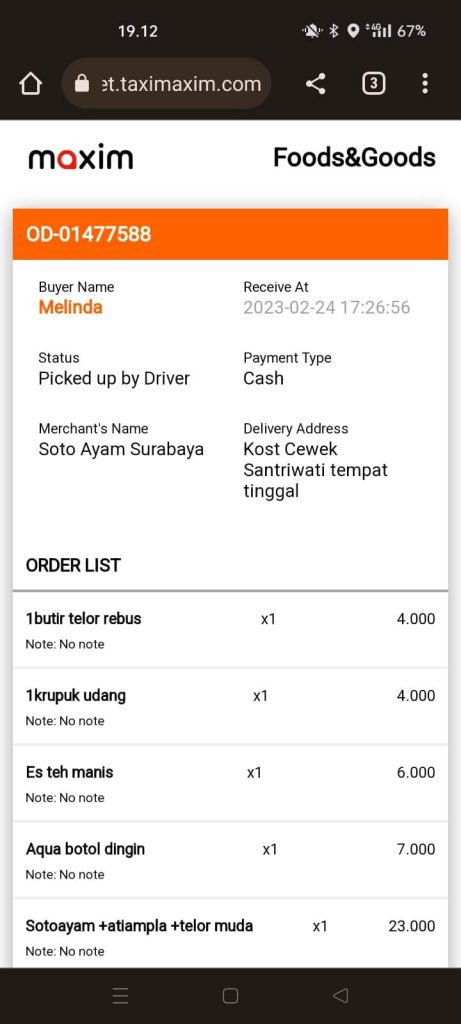 Komplotan Penipu Order Fiktif di Aplikasi Maxim Taxsee ID Sangat Merugikan Driver
