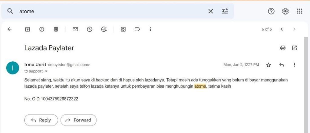 Akun Lazada Rawan Dibobol dan Orang Lain Melakukan Transaksi Atas Nama ...