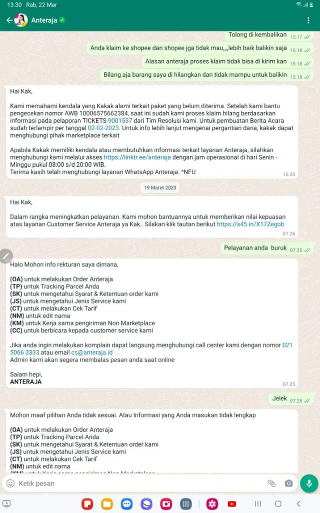 Anteraja dan Shopee Tidak Bertanggung Jawab atas Paket Saya yang Rusak Lalu Dinyatakan Hilang