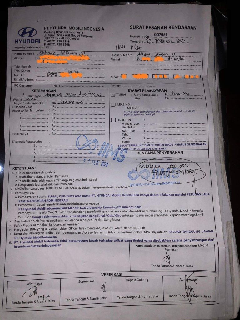 Pengalaman Pertama dengan Hyundai, Sudah Bayar "Booking Fee" dan Terbit ...