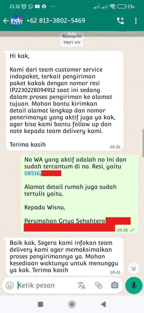 Paket Indopaket Saya Belum Dikirim