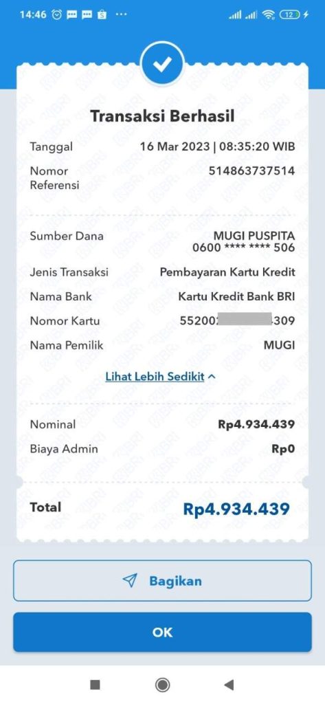 Sudah Melakukan Pembayaran Tagihan Kartu Kredit BRI, tapi Tidak Tercatat di Sistem