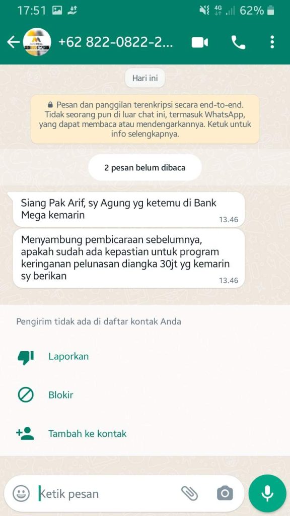 Permohonan Keringanan Pelunasan/Restrukturisasi Pembayaran CC Bank Mega