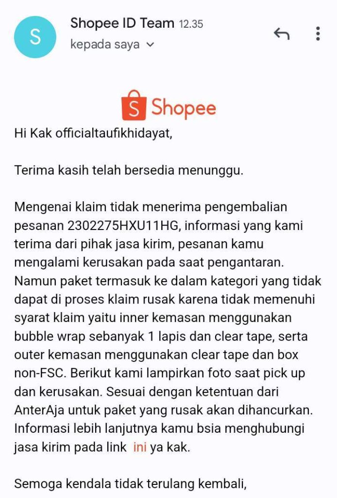 Anteraja dan Shopee Lari dari Tanggung Jawab