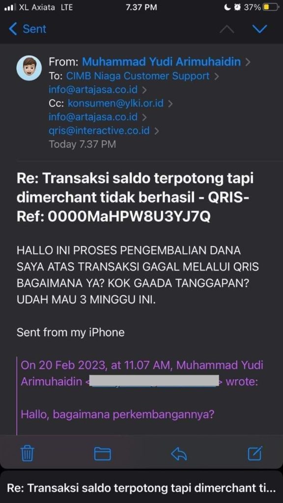 Layanan CS CIMB Niaga Mengecewakan, Tidak Niat Membantu Nasabah