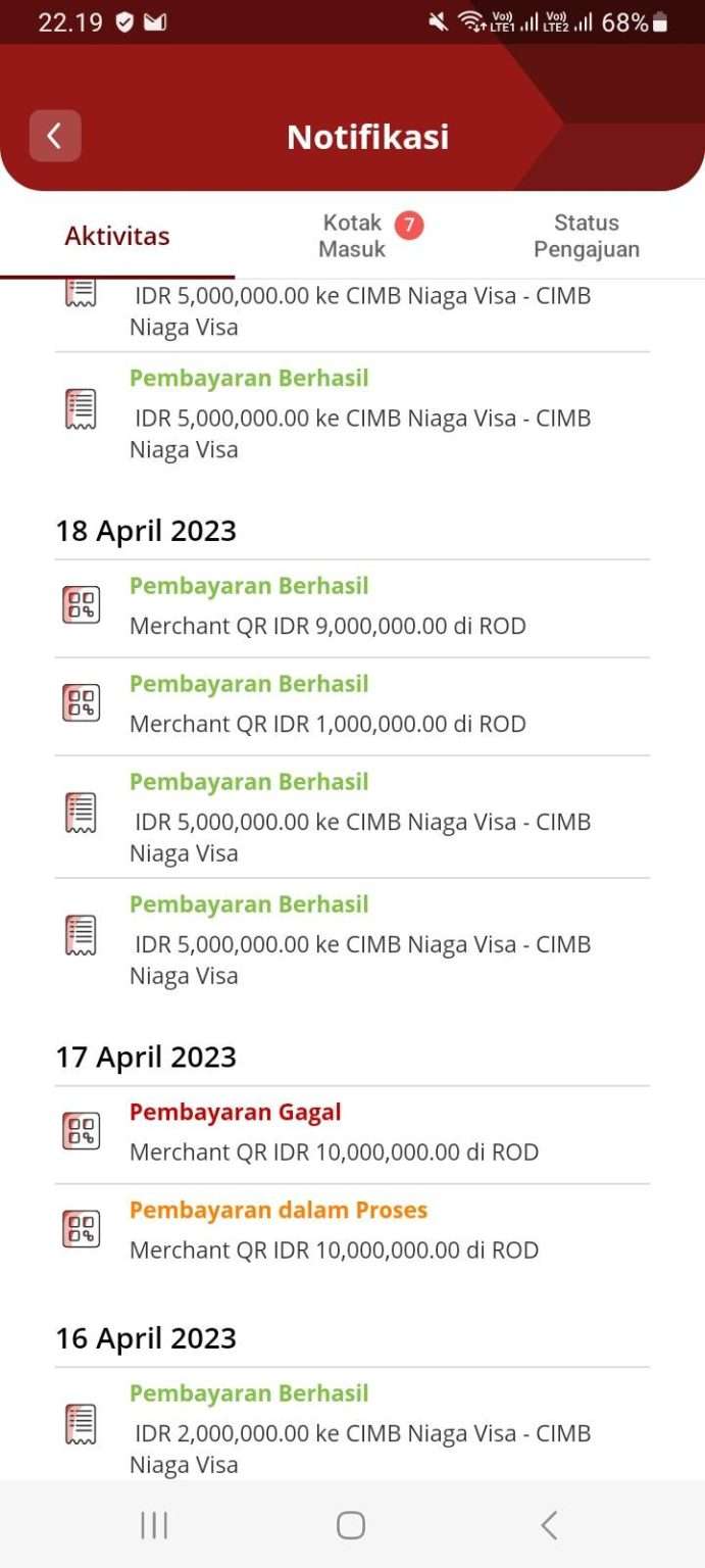 Transaksi QRIS CIMB Niaga Masih Proses, Merchant Belum Terima Dana tapi ...