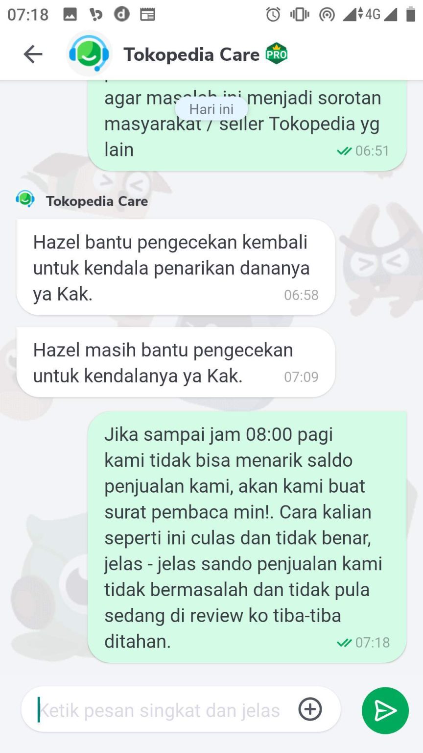 Melawan Kezaliman Tokopedia yang Menahan Saldo Penjual Seenaknya