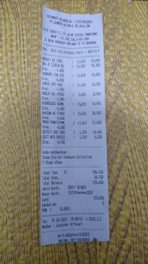 CS Email Alfamart Kurang Responsif