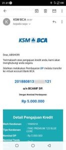 Refund KSM BCA Tidak Diproses