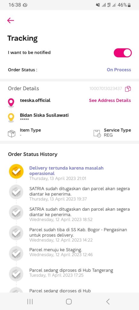 Shopee dan Anteraja Tidak Bertanggung Jawab atas Masalah Pengiriman dan Sangat Merugikan Pihak ...