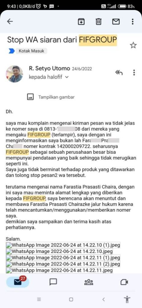 Teror Telepon dari FIFGroup