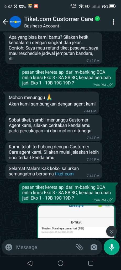 Pesan Tiket Kereta Api lewat m-Banking BCA Lifestyle dan Tiket.com ...