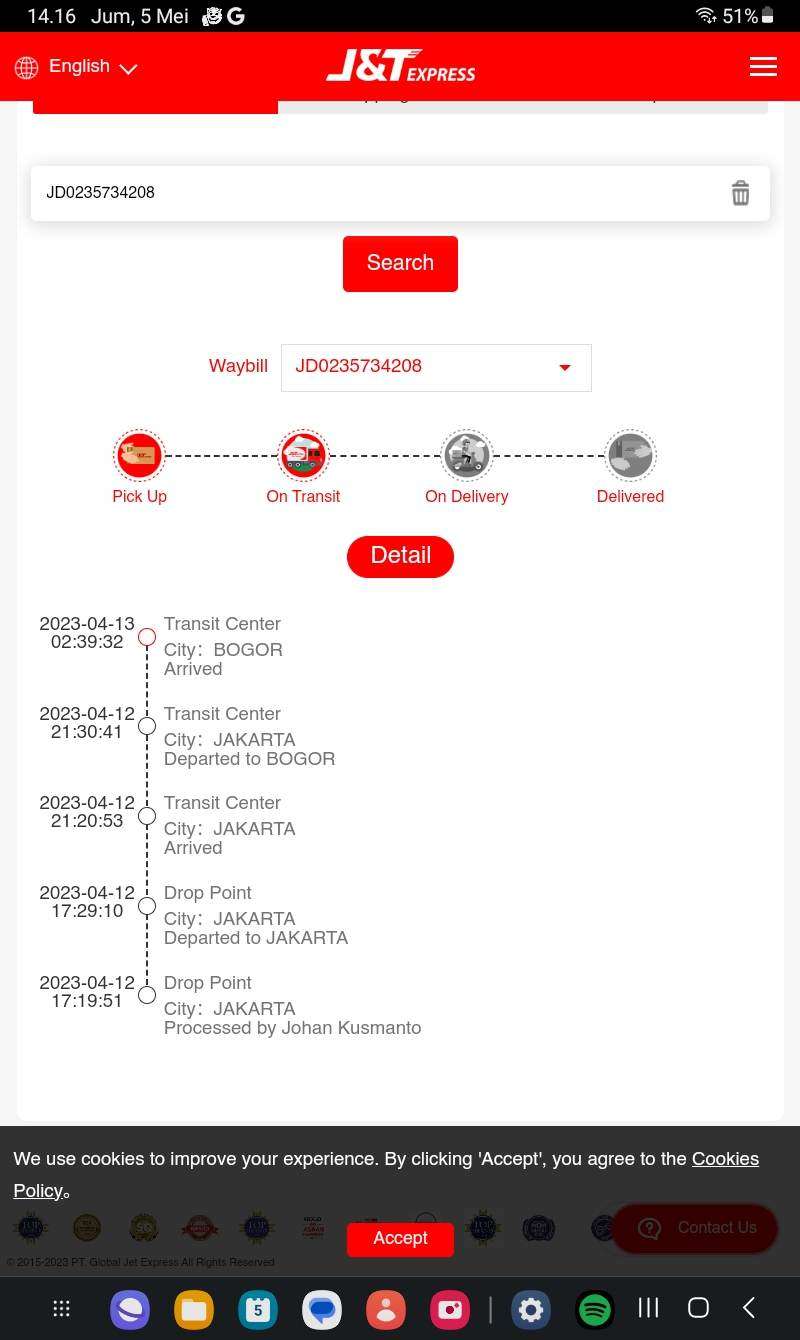 Lebih dari 2 Minggu Paket J&T Express Belum Sampai