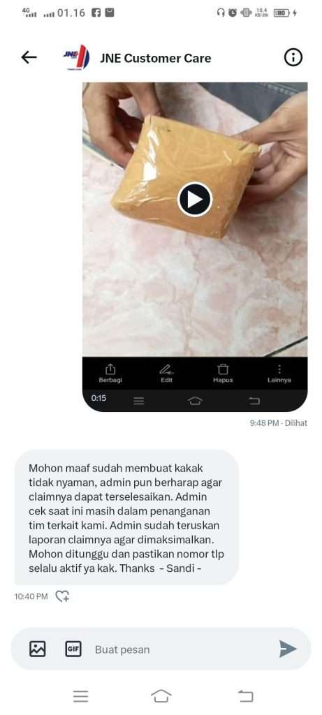 Isi Paket Hilang, Penjual Menanggung Kerugian karena Klaim Asuransi Pengiriman Ditolak