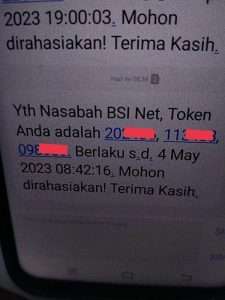 Kacaunya Sistem Token SMS BSI yang Baru