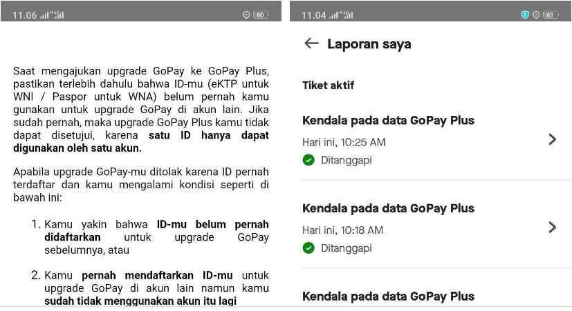 Gagal Upgrade ke GoPay Plus