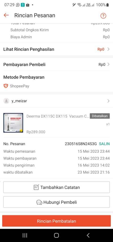 Shopee Secara Sepihak Menyatakan Pesanan Hilang, Padahal Status Resi ...