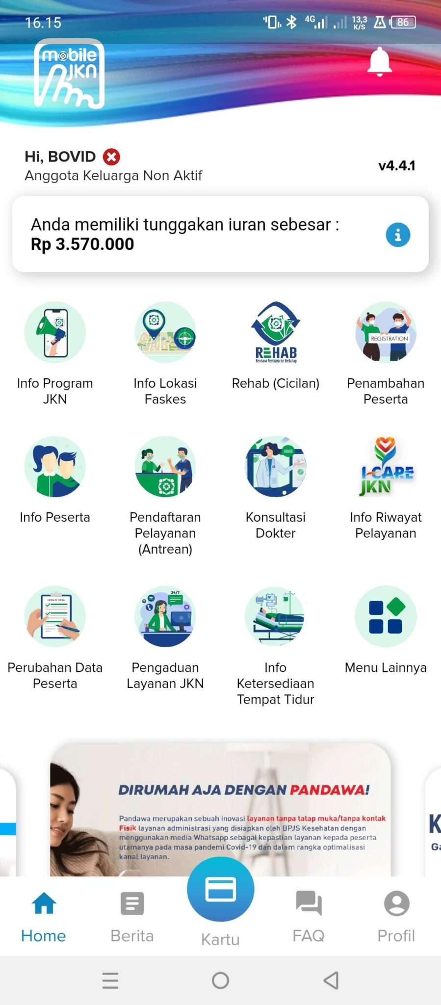 BPJS Anak yang Baru Didaftarkan 2 Hari, Langsung Ada Tunggakan Rp3.570.000