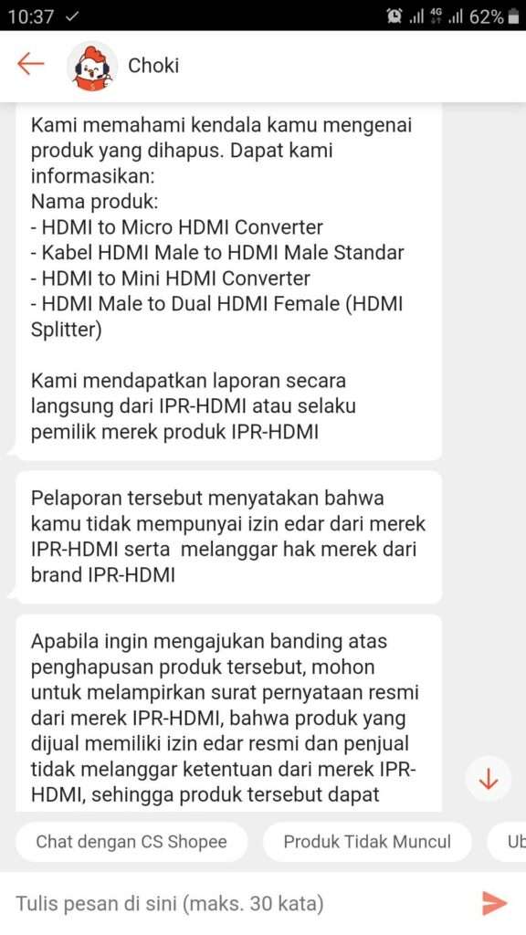 Tim Shopee Tidak Dapat Membedakan Jenis Port dengan Merek