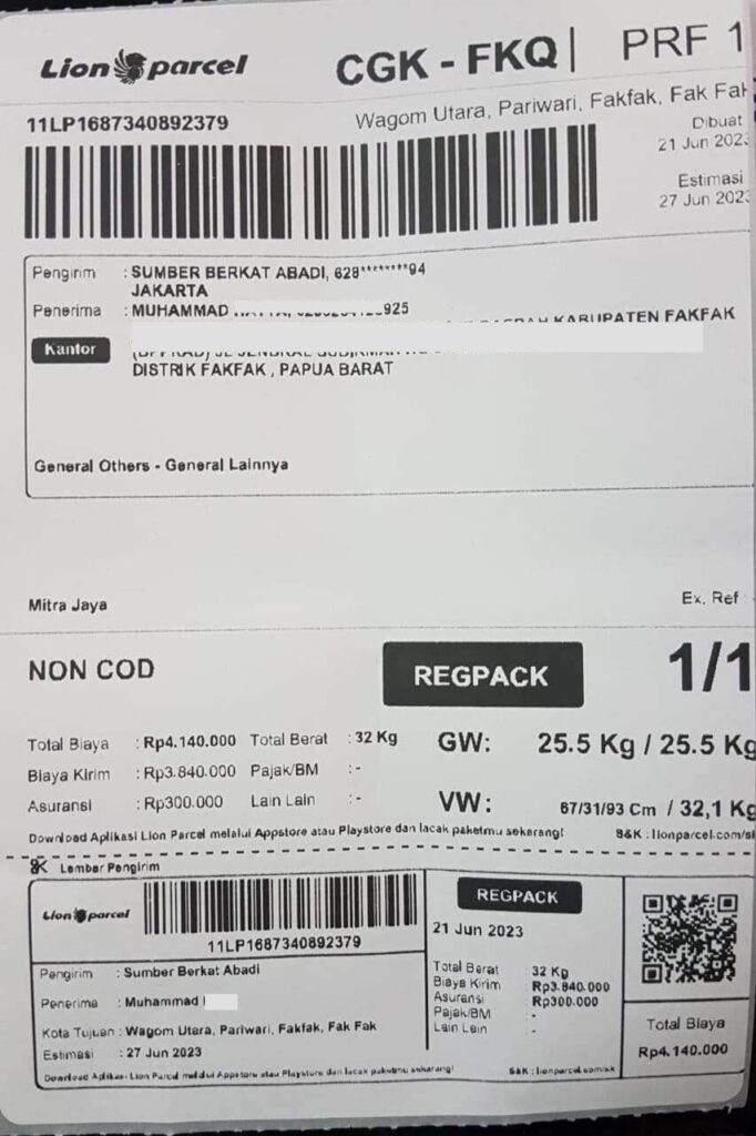 Lion Parcel Menolak Pengiriman Paket dengan Potongan Biaya yang Tidak ...