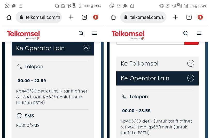 Tarif Kartu AS Flexi Telkomsel Tidak Sesuai