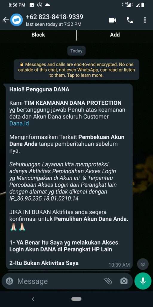 Tidak Bisa Login ke Aplikasi DANA dan Saldo Tiba-tiba Dibekukan