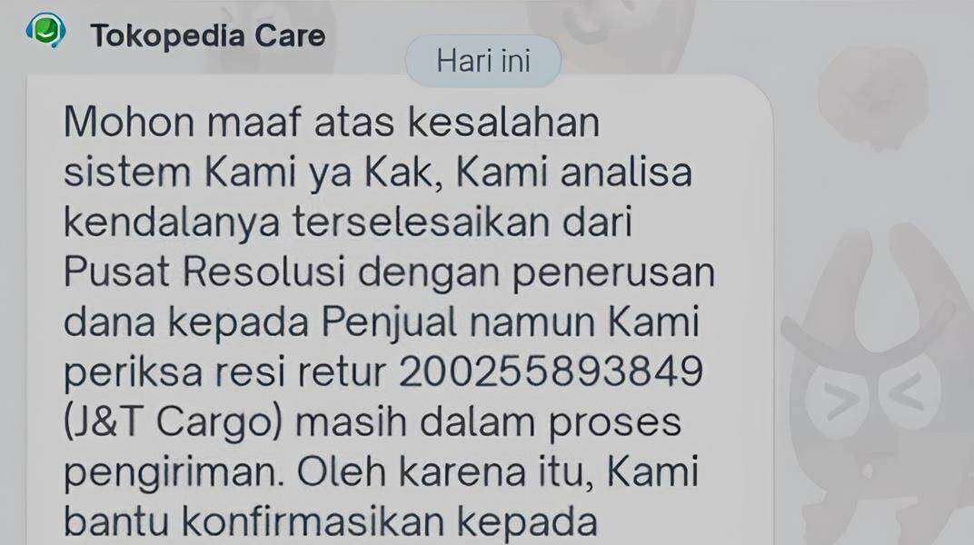 Kesalahan Pusat Resolusi Tokopedia, Pembeli yang Menanggung Konsekuensinya