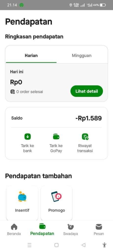Driver Gojek "On" dari Jam 01:00, tapi Zonk Seharian!
