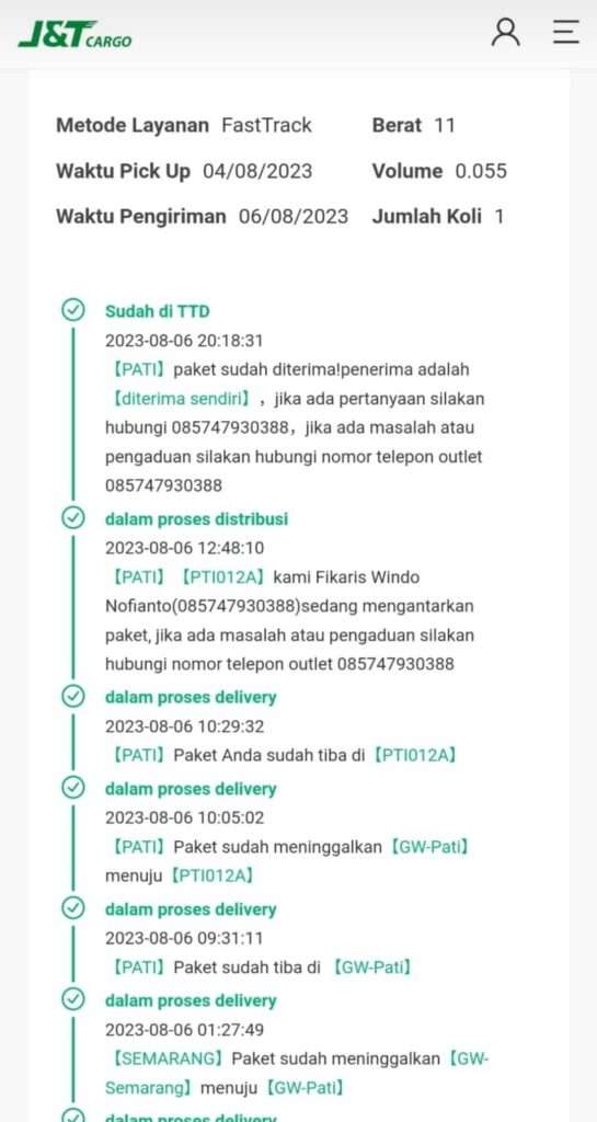 JNT Cargo Paket Tertukar Tak Kunjung Ada Penjelasan!
